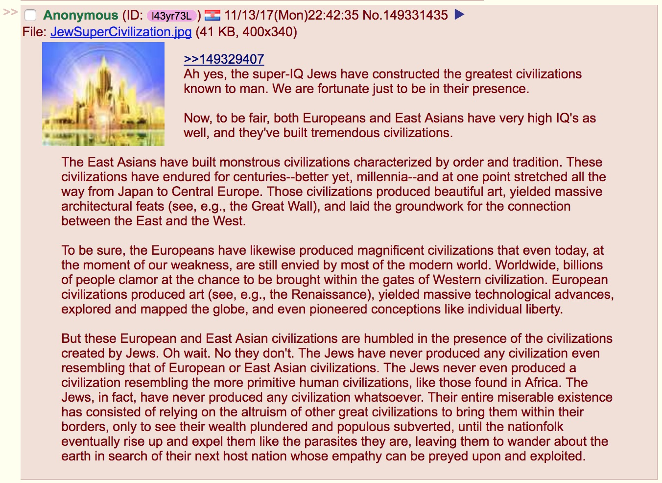 On Jewish Civilization – Temple of Zagan